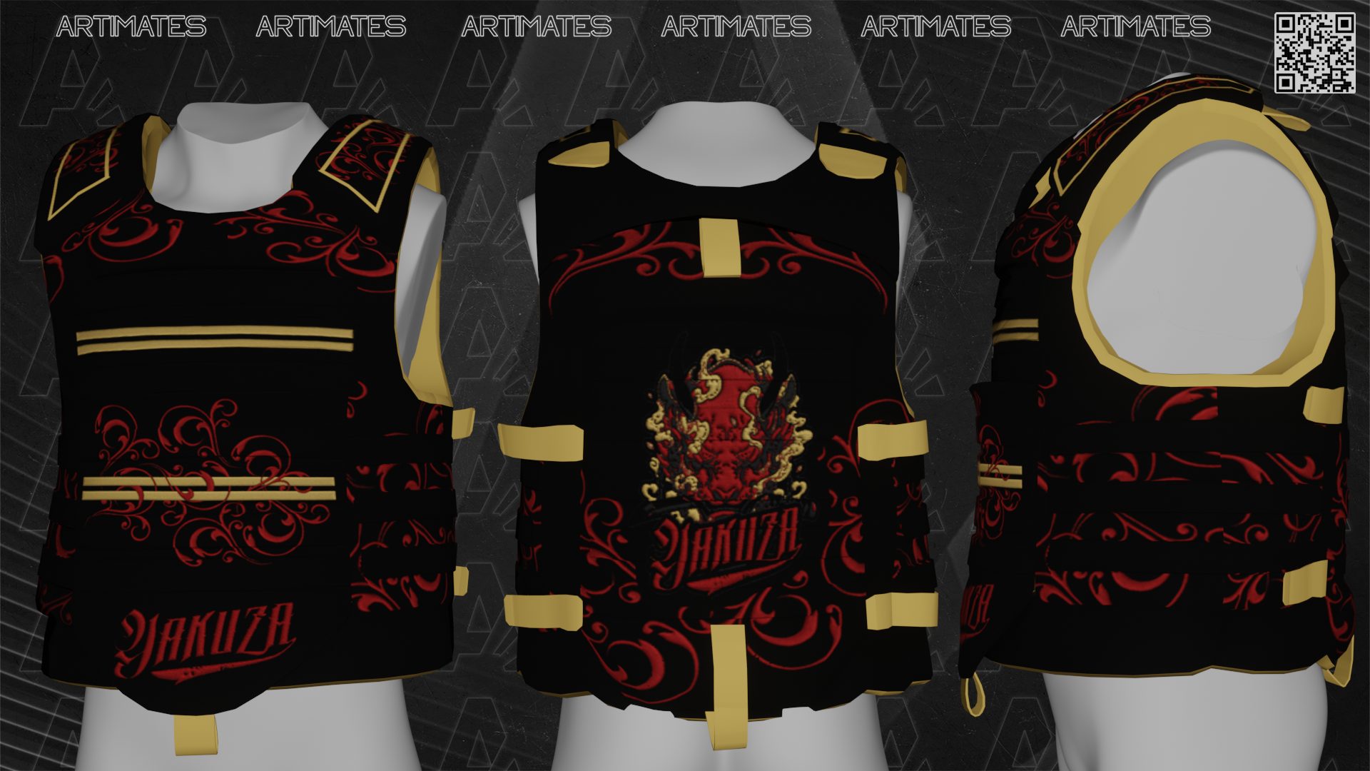 Yakuza Fullplate Vest - FiveM Clothing